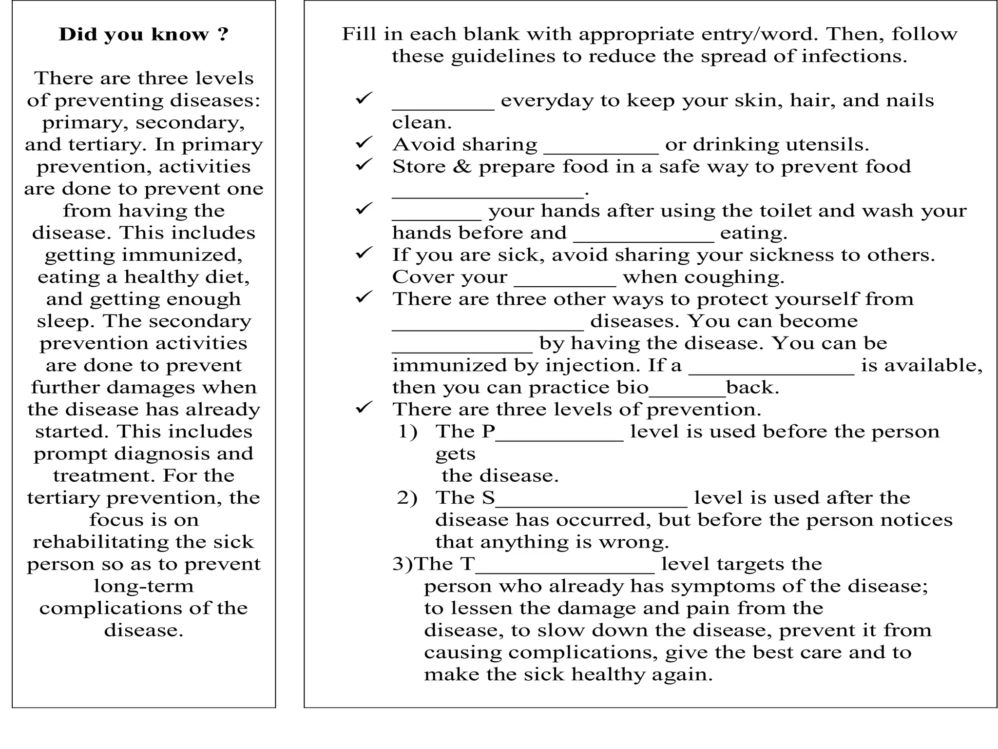 Health graphic organizer | PPTX | Infectious Diseases | Diseases and ...