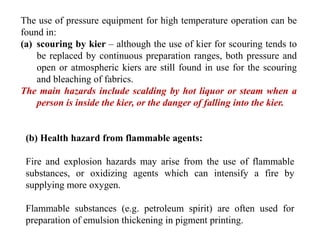 Health hazard of textile sfinishing workers | PPTX