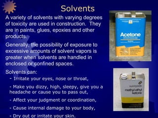 Health hazards in construction | PPT
