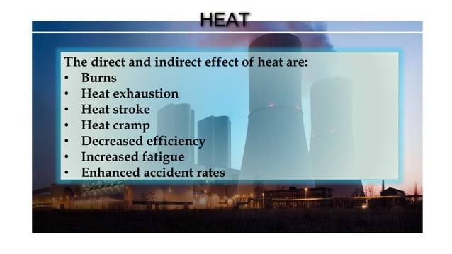 health hazards in thermal powerplant.pptx | Injuries | Diseases and ...