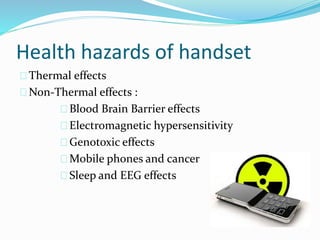 Health hazards of mobile phones | PPTX