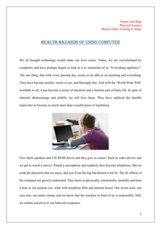Health hazards of using computer | PDF