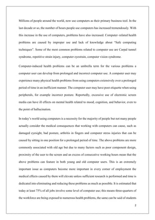 Health hazards of using computer | PDF