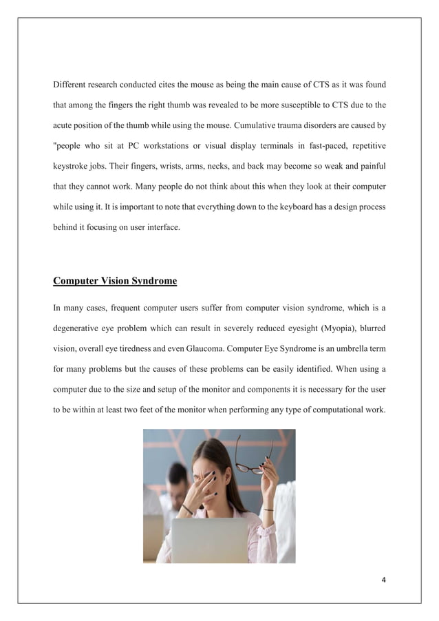 Health hazards of using computer | PDF | Computer Peripherals | Computing