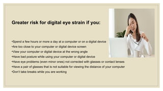 Adverse Health hazards of using computer | PPTX