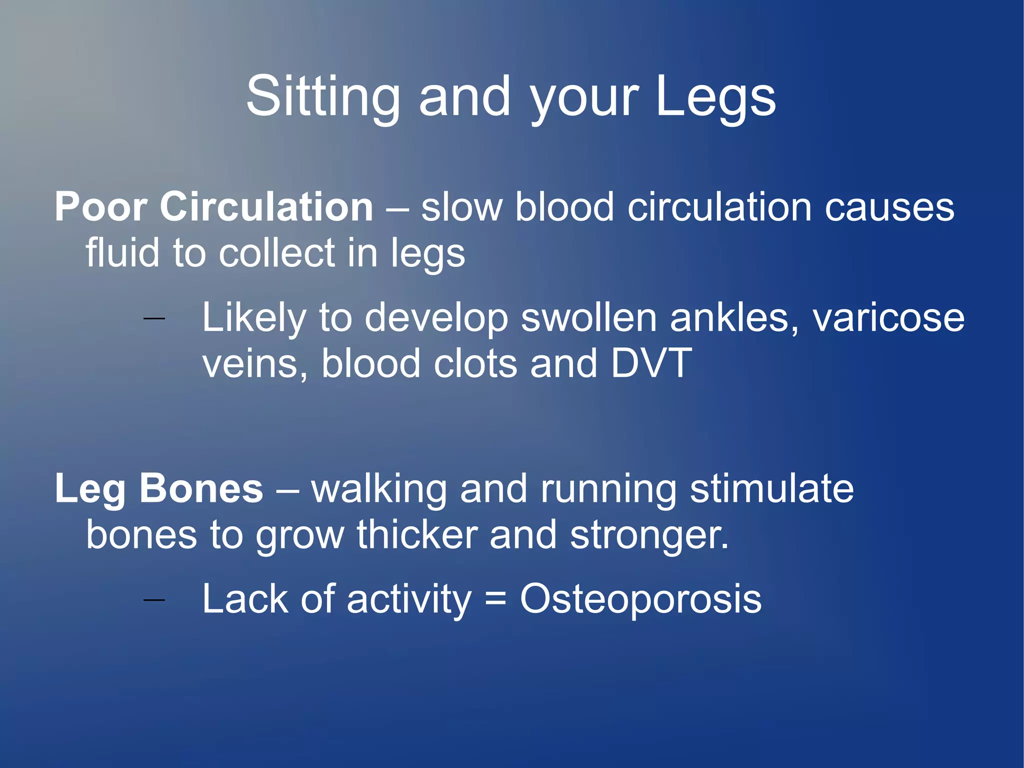Health hazards sitting | PPT