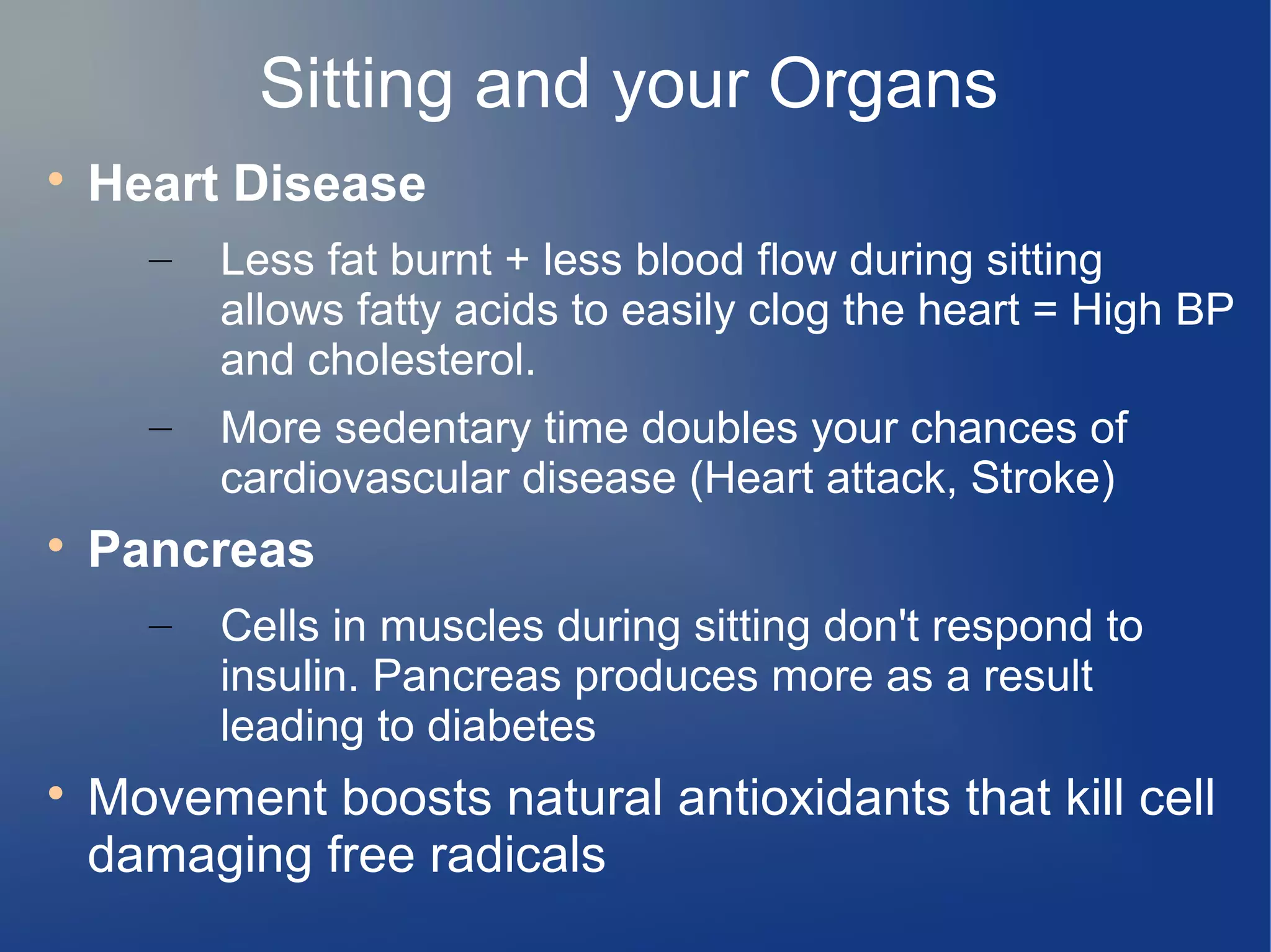 Health hazards sitting | PPT