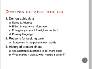 Health history | PPTX
