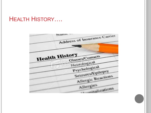 Health history | PPTX