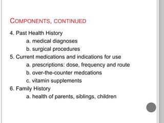 Health history | PPT | Free Download