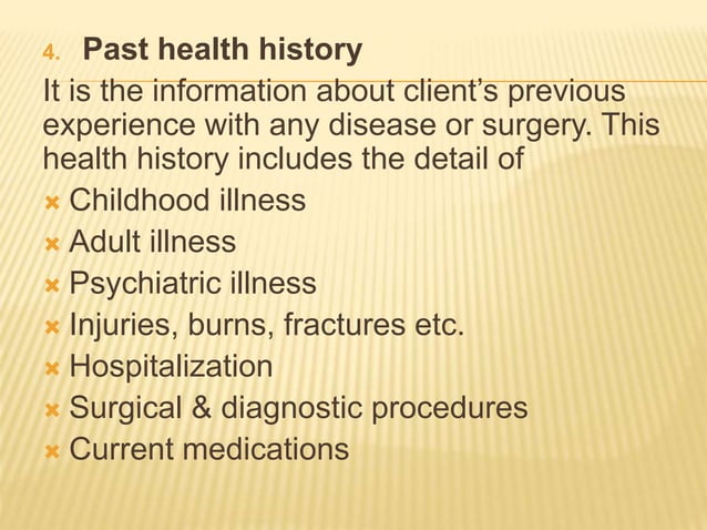 Health history | PPT