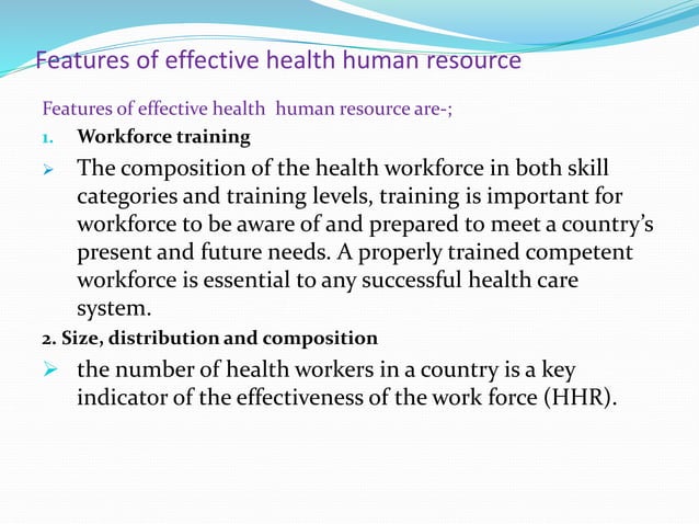 Health human resource ppt | PPTX