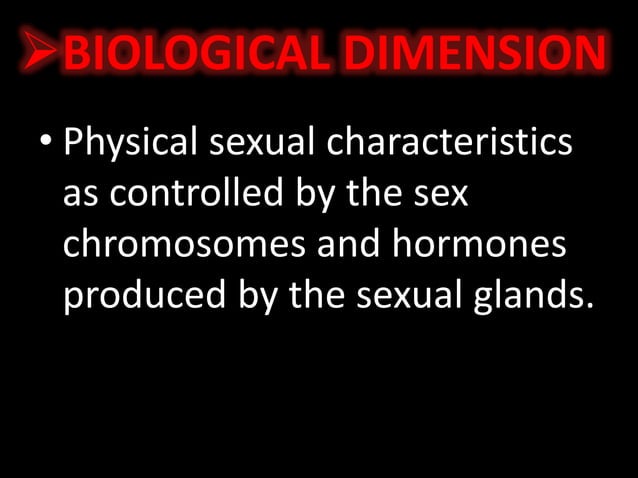 Human Sexuality Dimension | PPTX