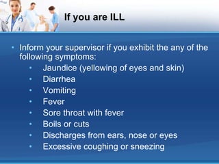 Health and Hygiene for Factory Workers | PPTX