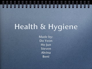 Health & Hygiene | PPT