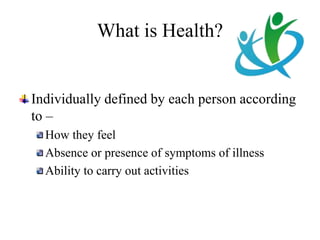 Health & Illness .pptx | Wellness | Healthy Living