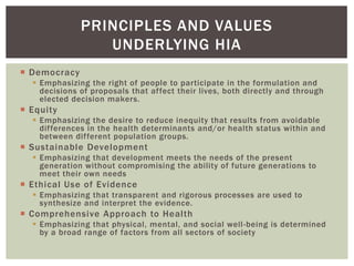 Health impact assessments | PPTX