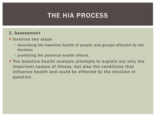 Health impact assessments | PPTX