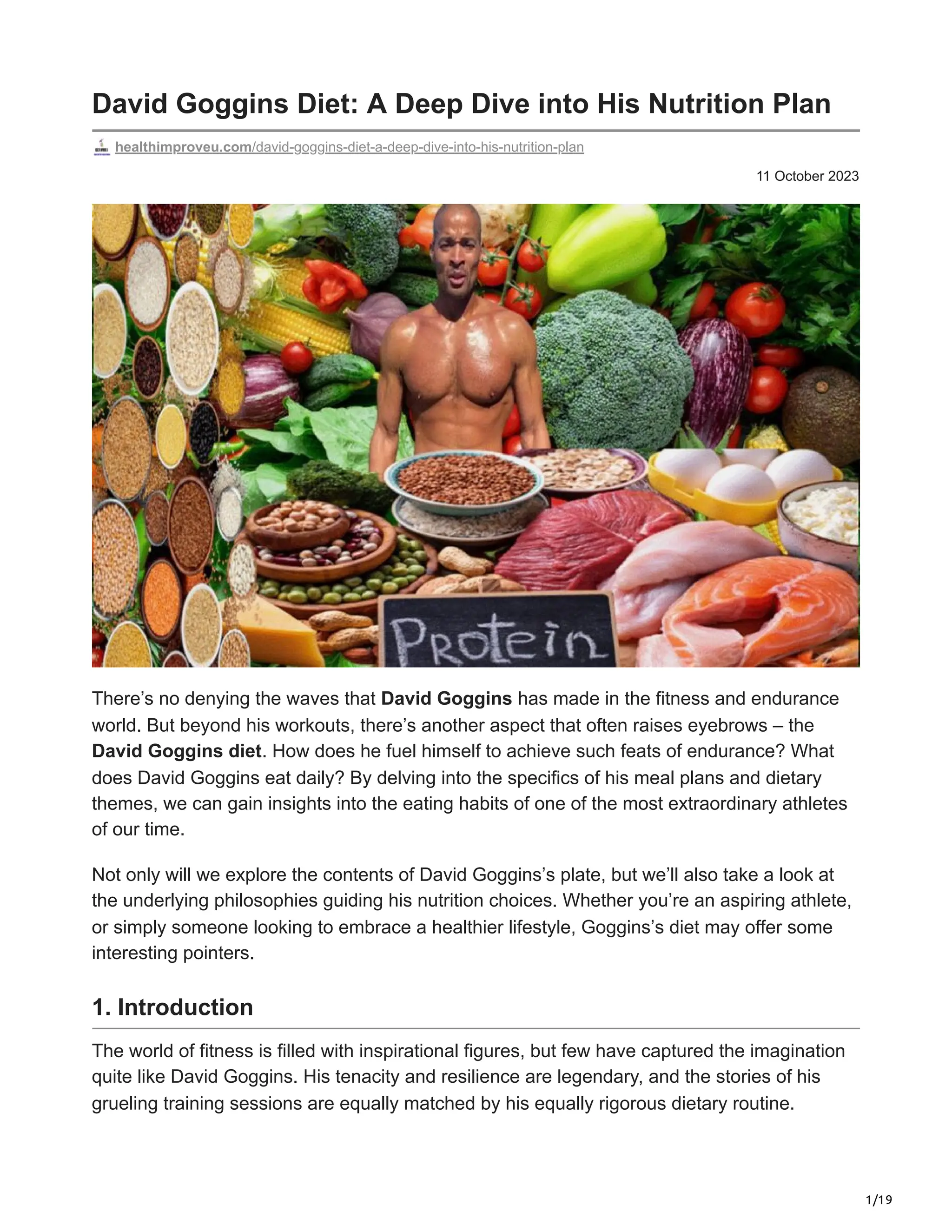 healthimproveu.com-David Goggins Diet A Deep Dive into His Nutrition ...