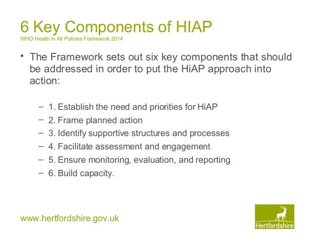 Health in all policies strategic approach