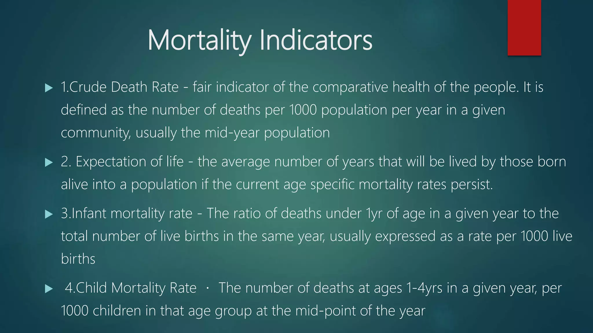 Health indicators | PPTX