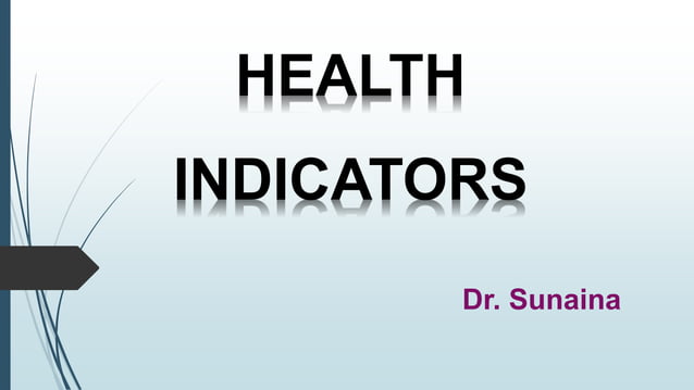 Health indicators | PPT