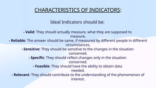 Health Indicators and its utility in public health | PPTX