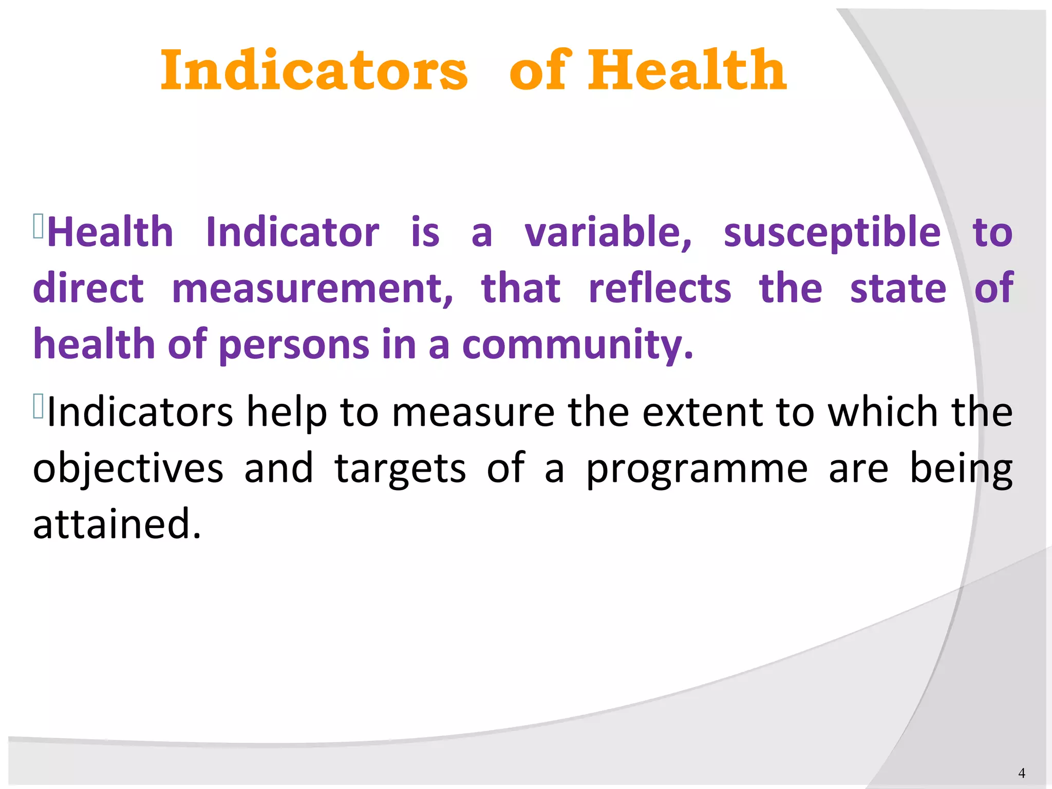 Health indiciator year 2014 | PPT