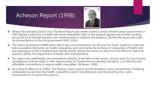 Health inequalities presentation (should definitely work) | PPTX