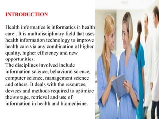 Health informatic | PPTX