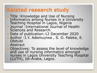 Health informatics | PPTX