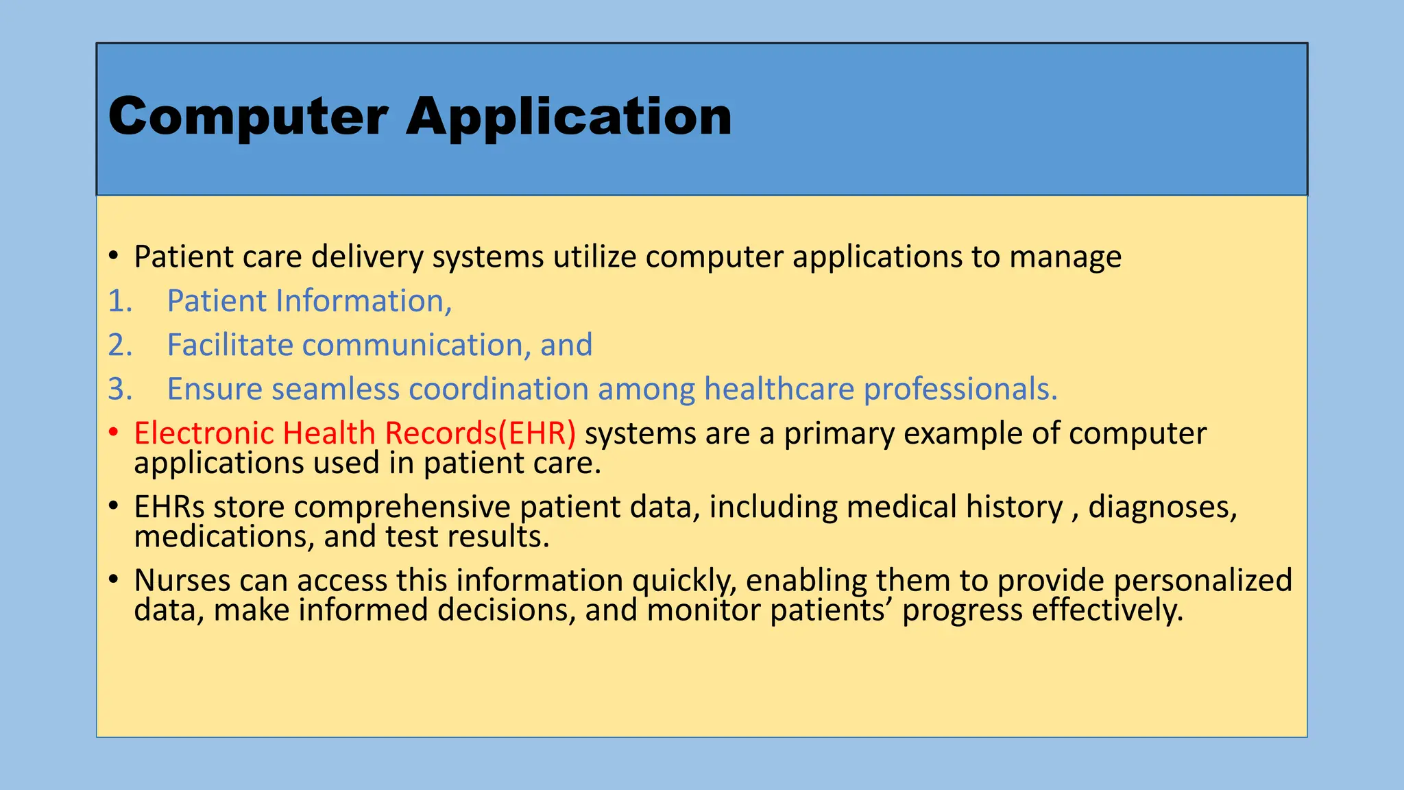 HEALTH/Nursing INFORMATICS and technology | PPTX
