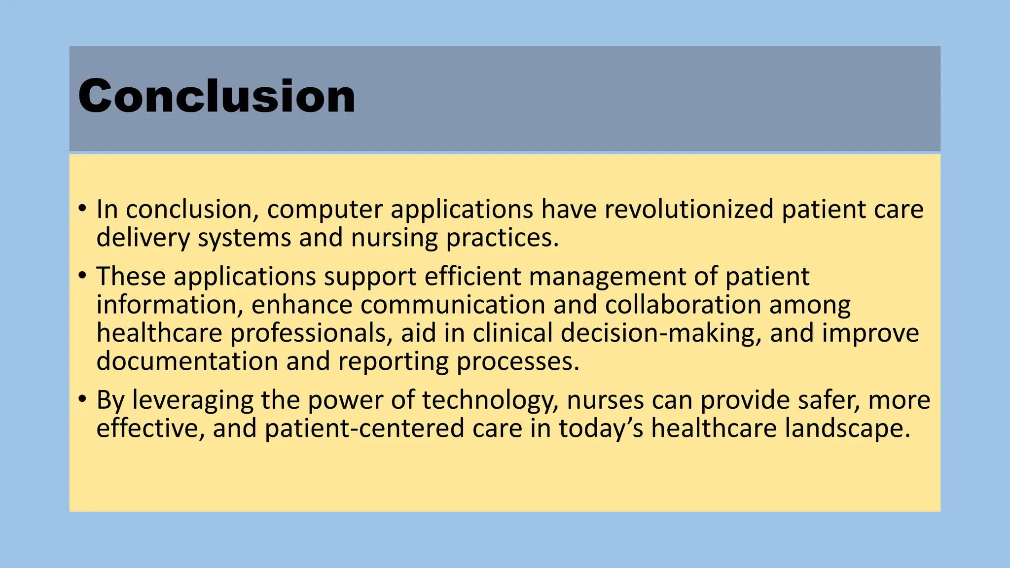 HEALTH/Nursing INFORMATICS and technology | PPTX