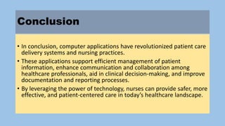 HEALTH/Nursing INFORMATICS and technology | PPTX