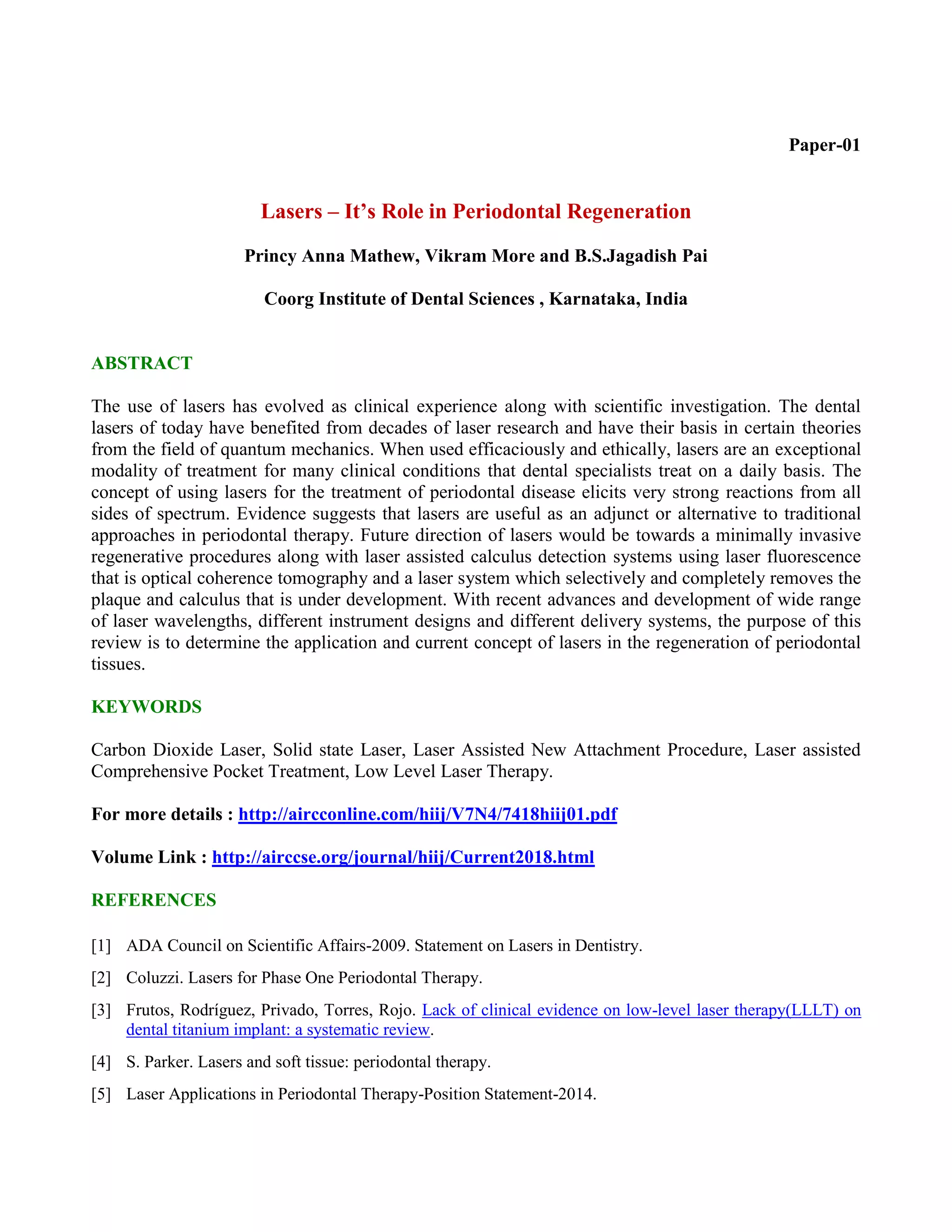 Health Informatics An International Journal Hiij November 2018 Issue Pdf 