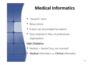 Health informatics: An Overview of the Field | PDF | Chemistry | Science