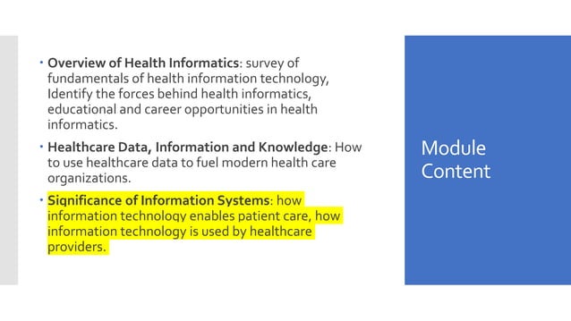 Health Informatics- Module 1-Chapter 3.pptx