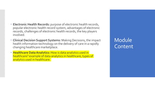 Health Informatics- Module 3-Chapter 3.pptx | Databases | Computer ...