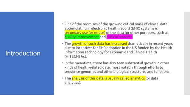 Health Informatics- Module 3-Chapter 3.pptx | Databases | Computer Software and Applications