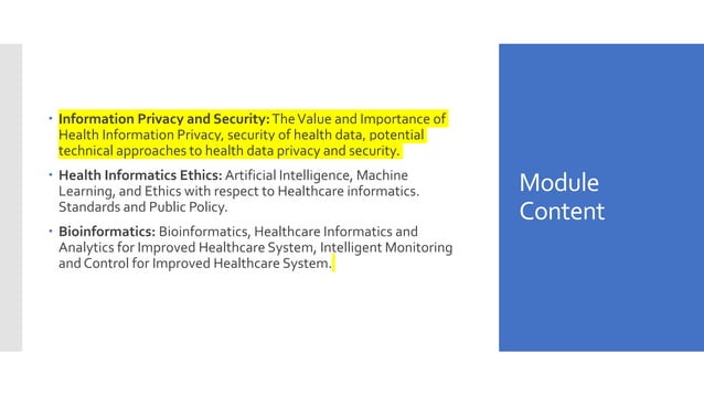 Health Informatics- Module 5-Chapter 1.pptx