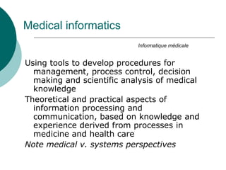 Health Informatics Education Workshop | PPTX | Technology & Computing