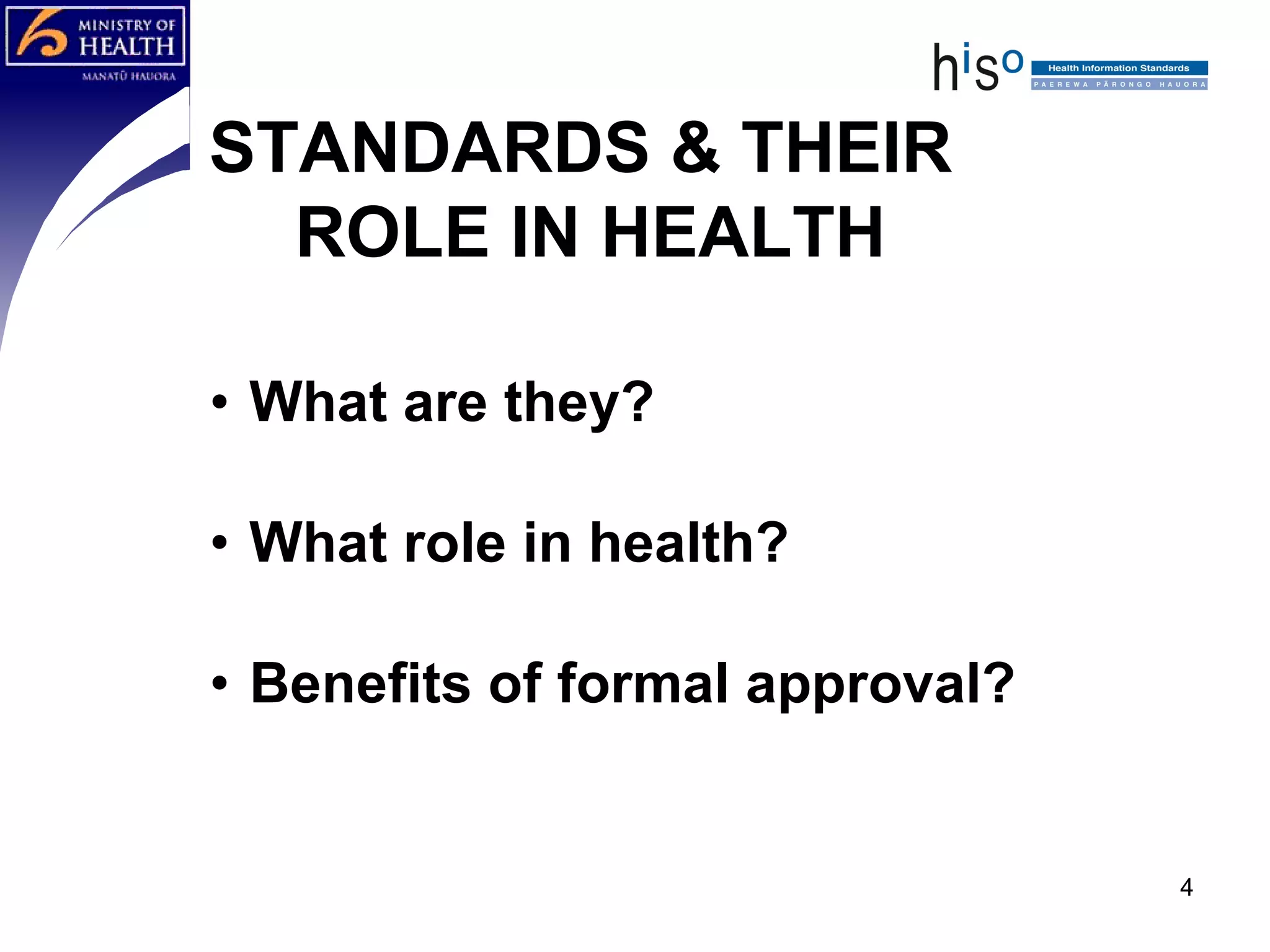 Health Information Standards in NZ | PPT