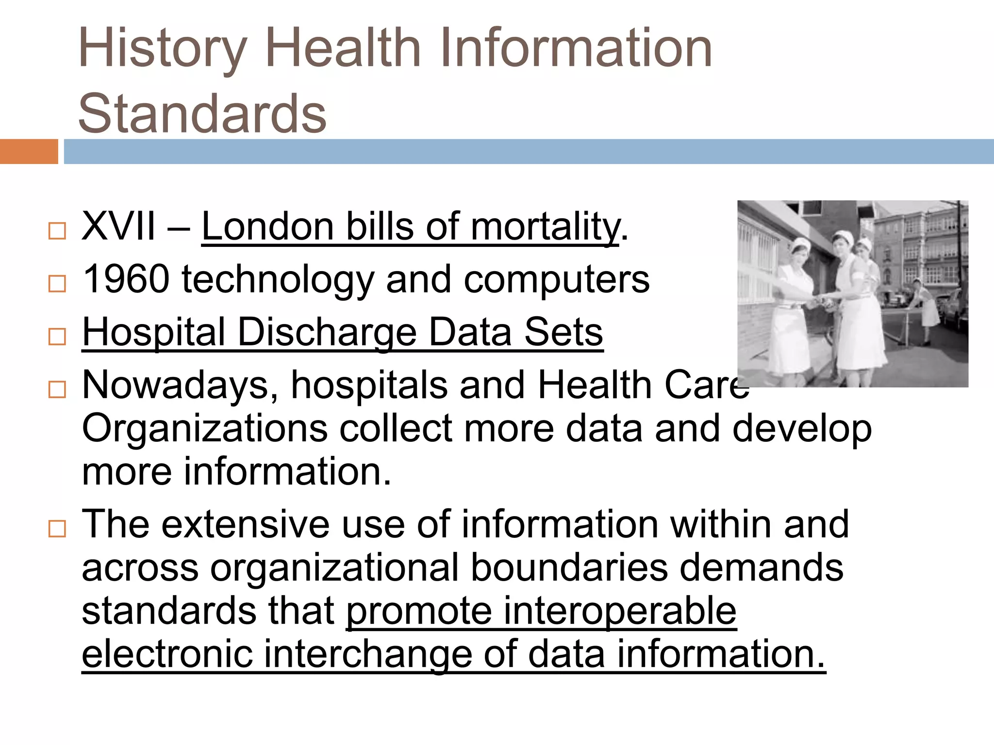 Health information standars | PPTX