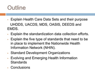 Health information standars | PPTX