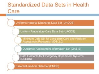 Health information standars | PPTX