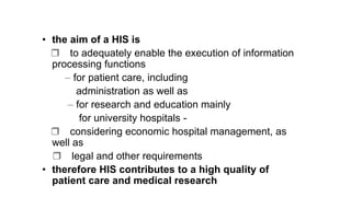 Health information system | PPTX