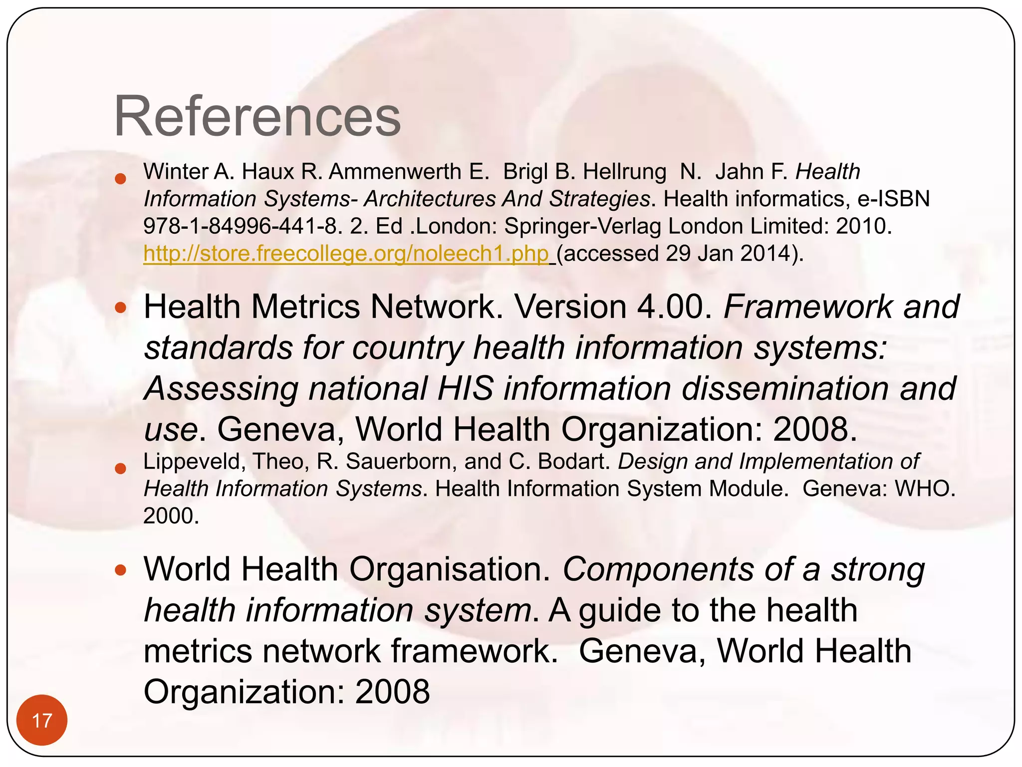 Intorduction to Health information system presentation | PPTX