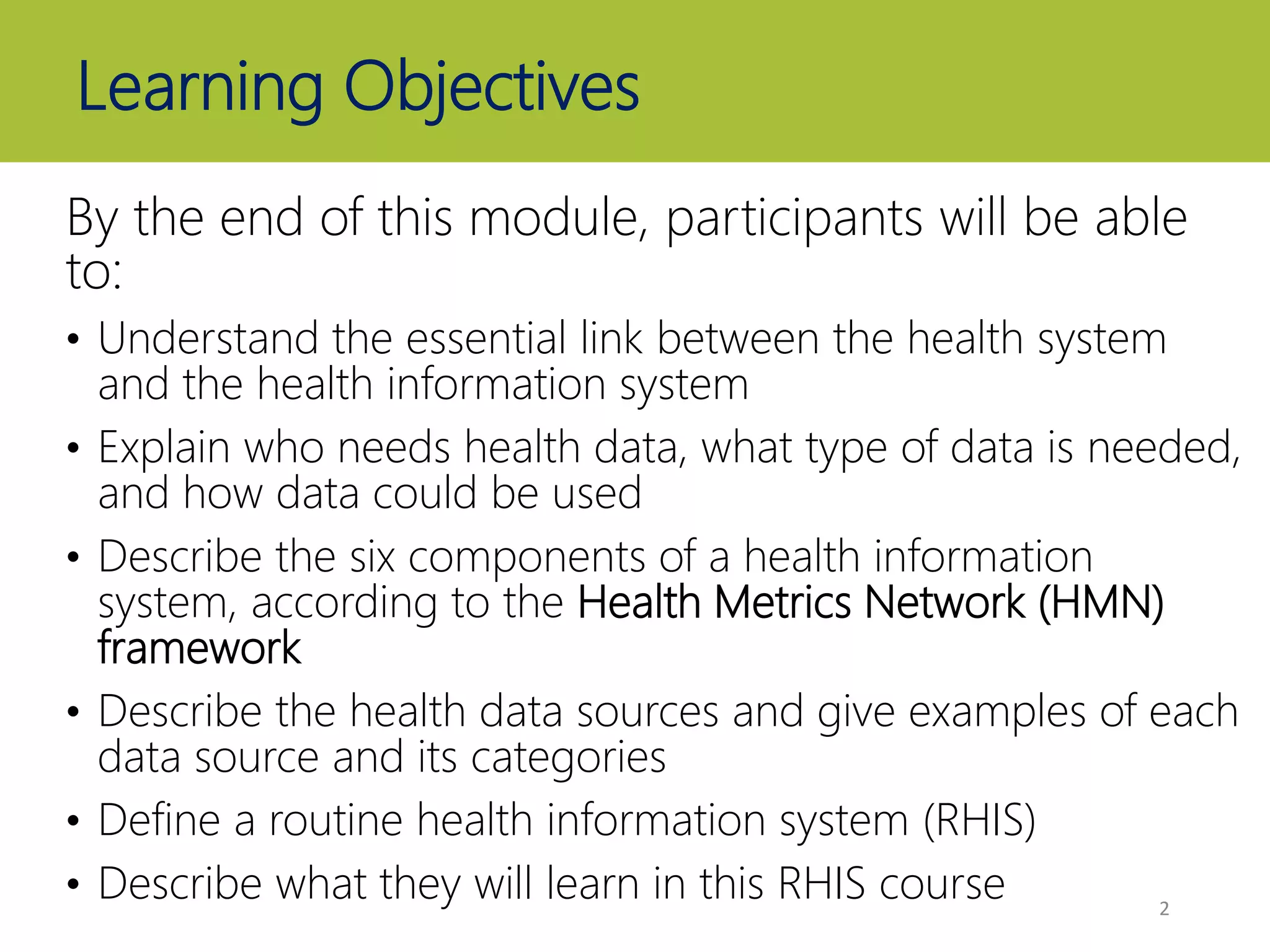 Health information systems | PPTX