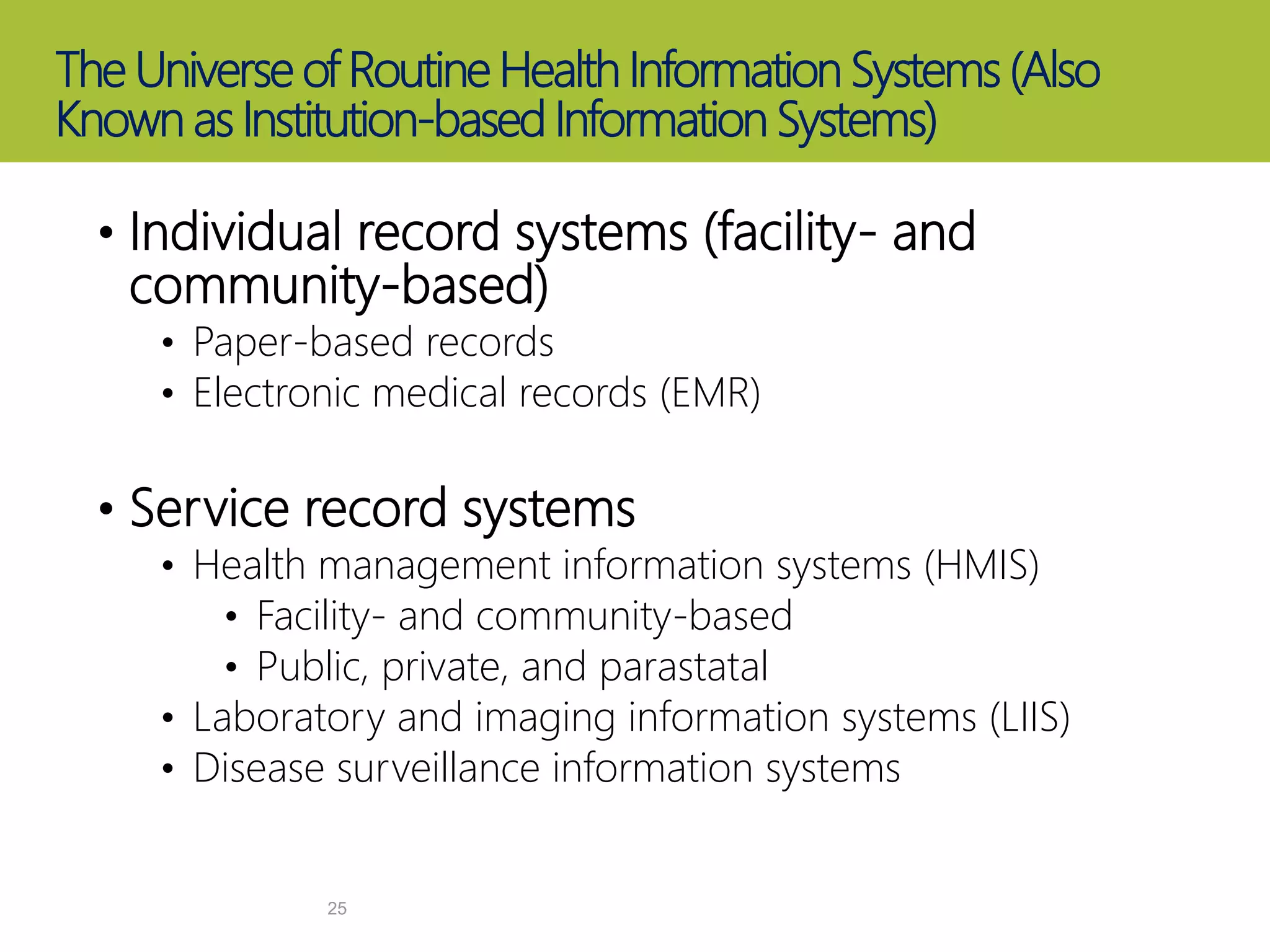 Health information systems | PPTX