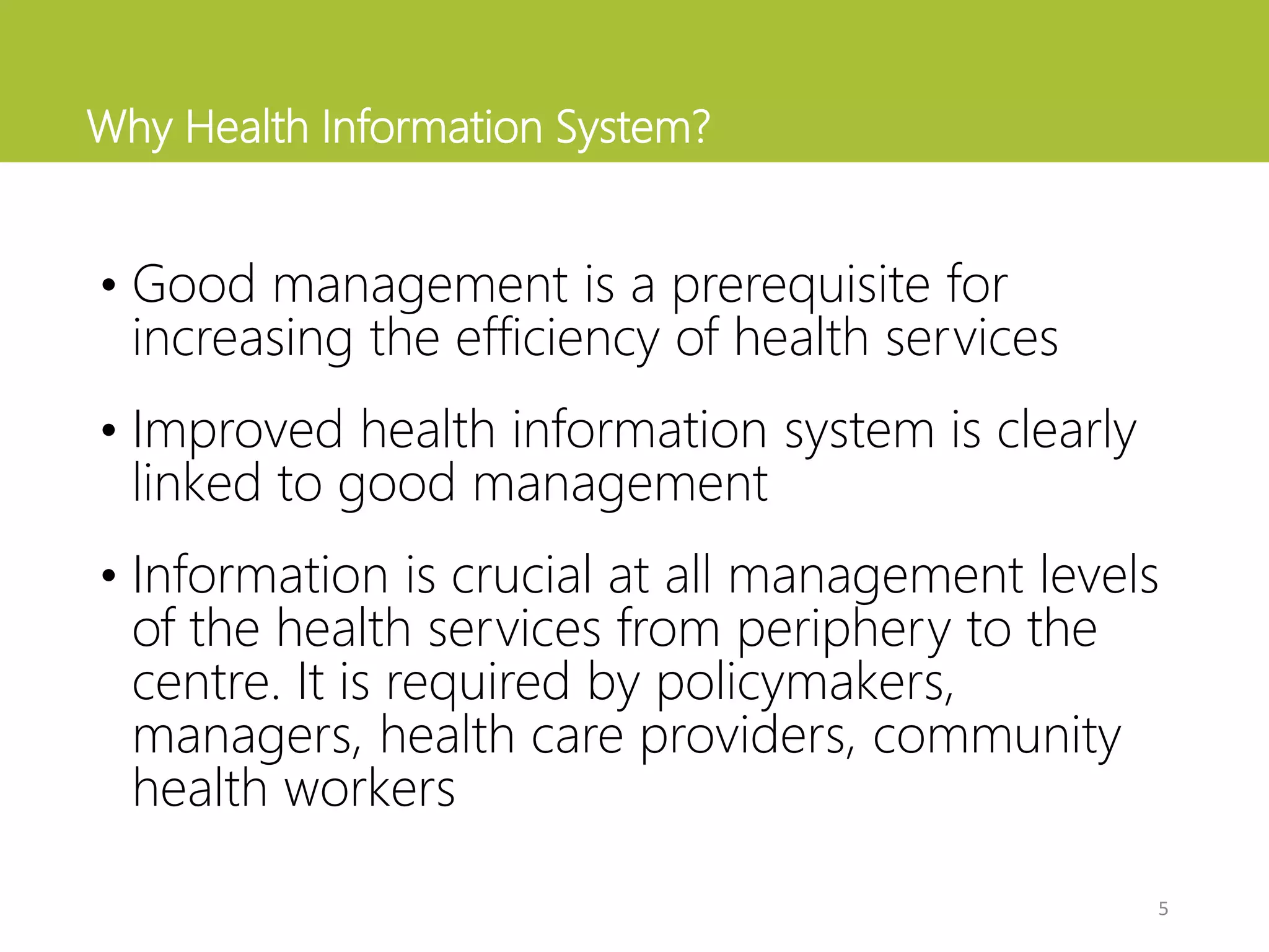 Health information systems | PPTX